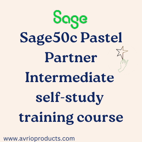 Sage50c Pastel Partner Intermediate self-study – Avrio Products